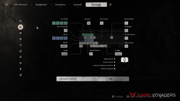 Black Myth Wukong All Controls List (PC/Controller) - Game Voyagers