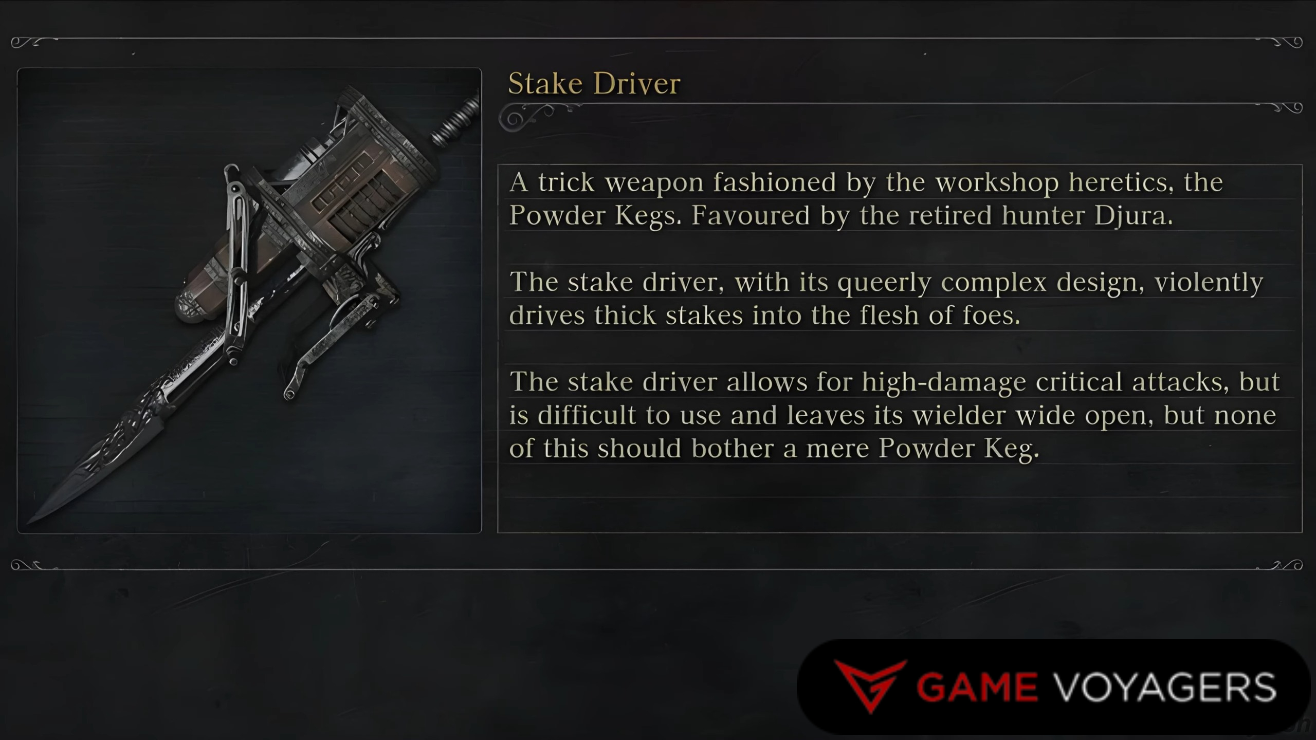 All Uncanny and Lost Weapons in Bloodborne - Game Voyagers