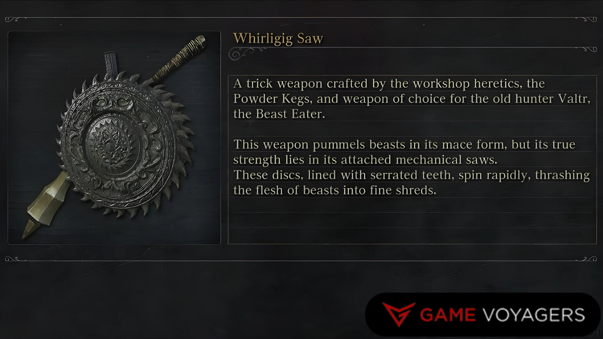All Uncanny and Lost Weapons in Bloodborne - Game Voyagers