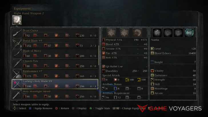 Bloodborne: Weapon Damage and Scaling Explained - Game Voyagers